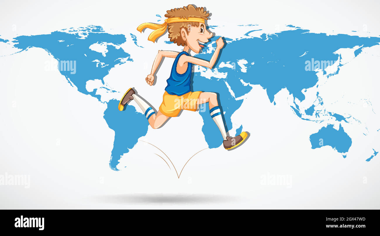 Illustration world map on Stock Vector Images - Alamy