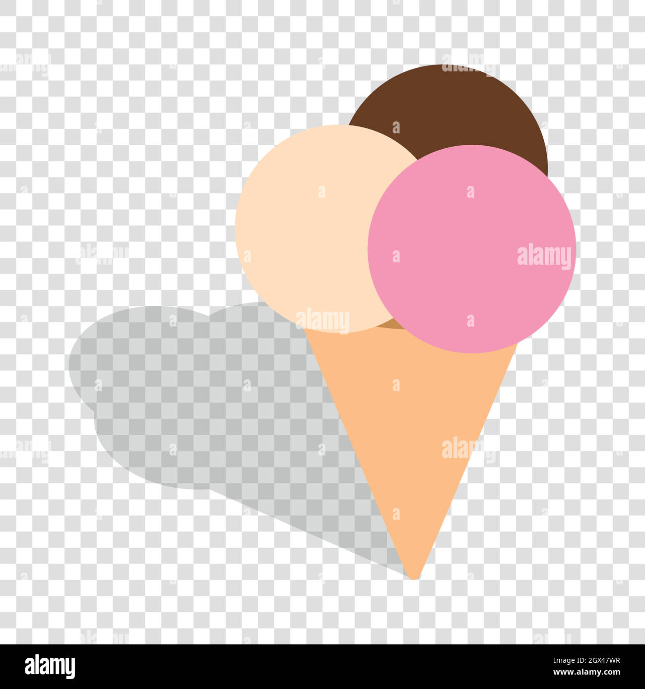 3d ice cream object Stock Vector Images - Alamy