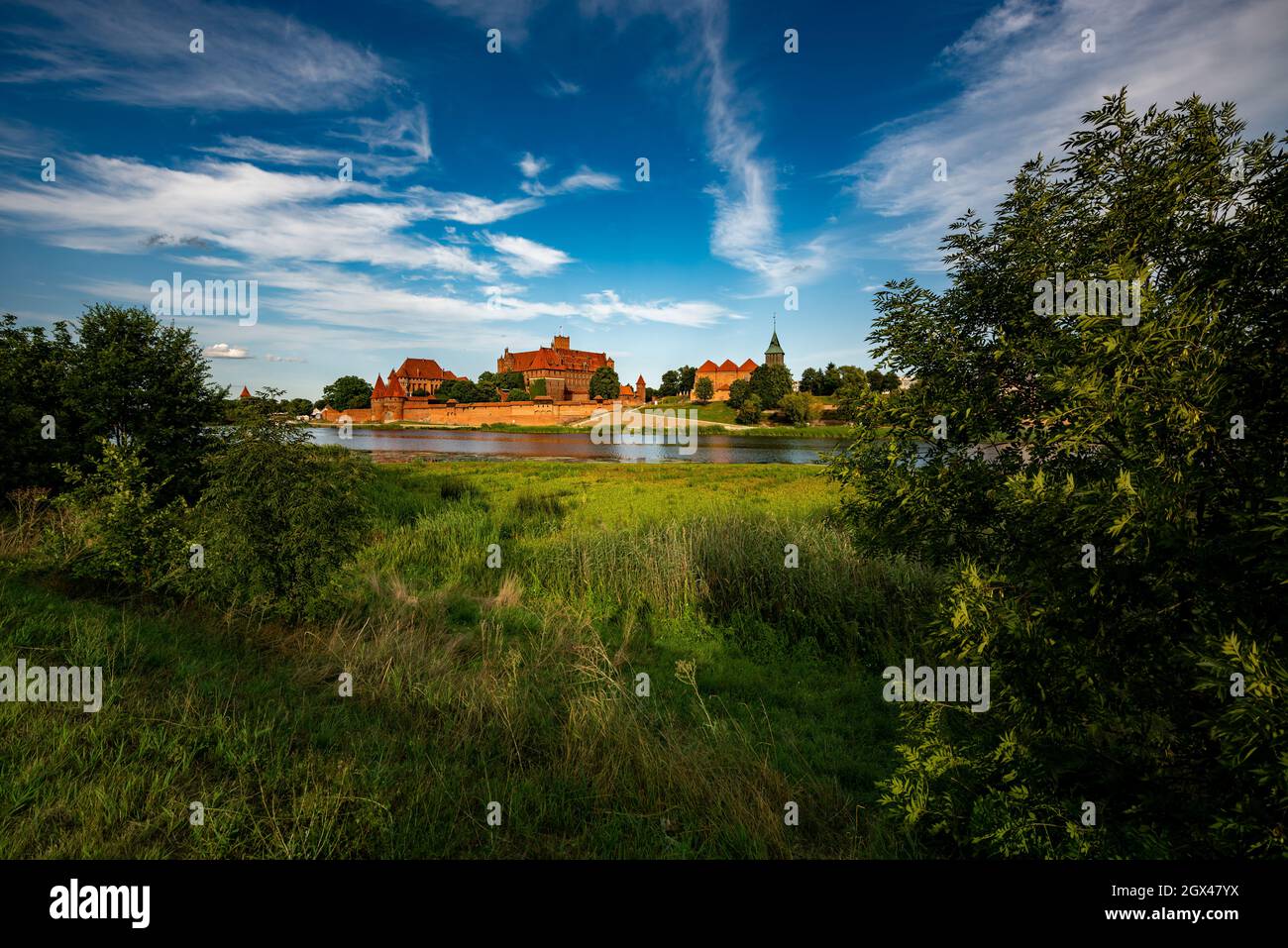 Malbork Castle 13th century fortified monastery Located by river Nogat ...