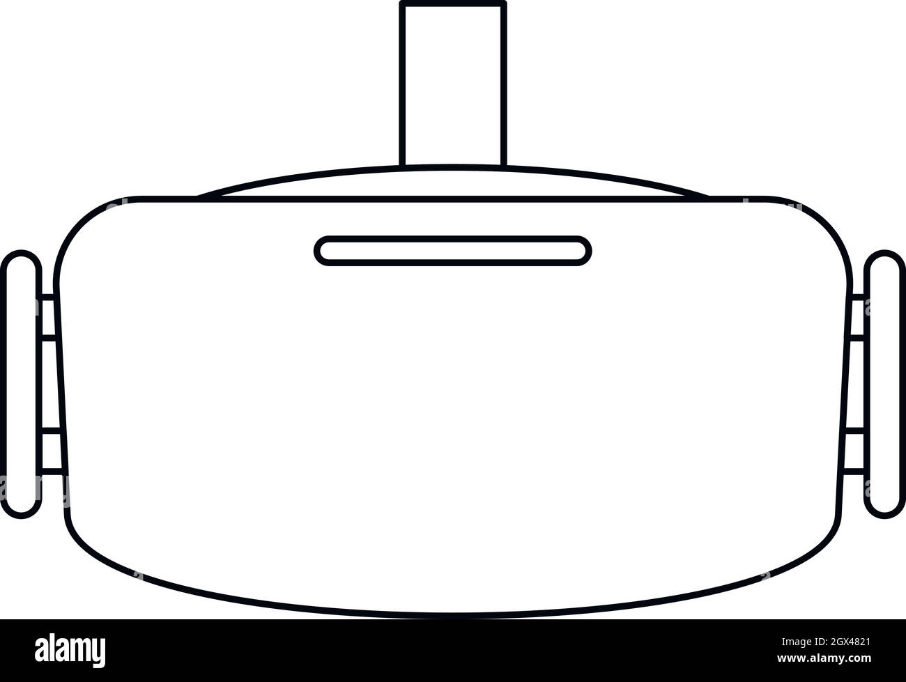 Virtual reality headset icon, outline style Stock Vector Image & Art ...