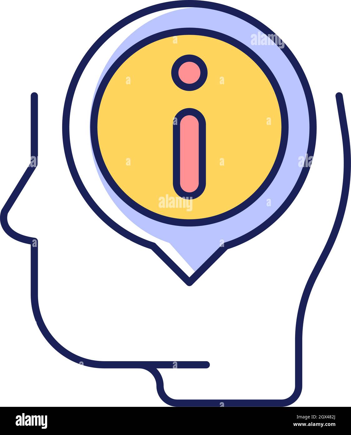 Staying well informed RGB color icon Stock Vector Image & Art - Alamy