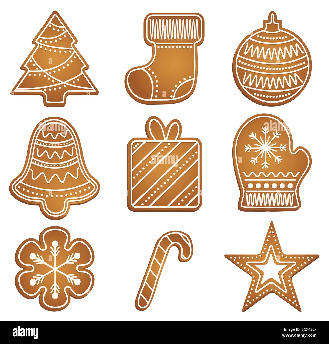 Biscuits illustration Stock Vector Images - Alamy