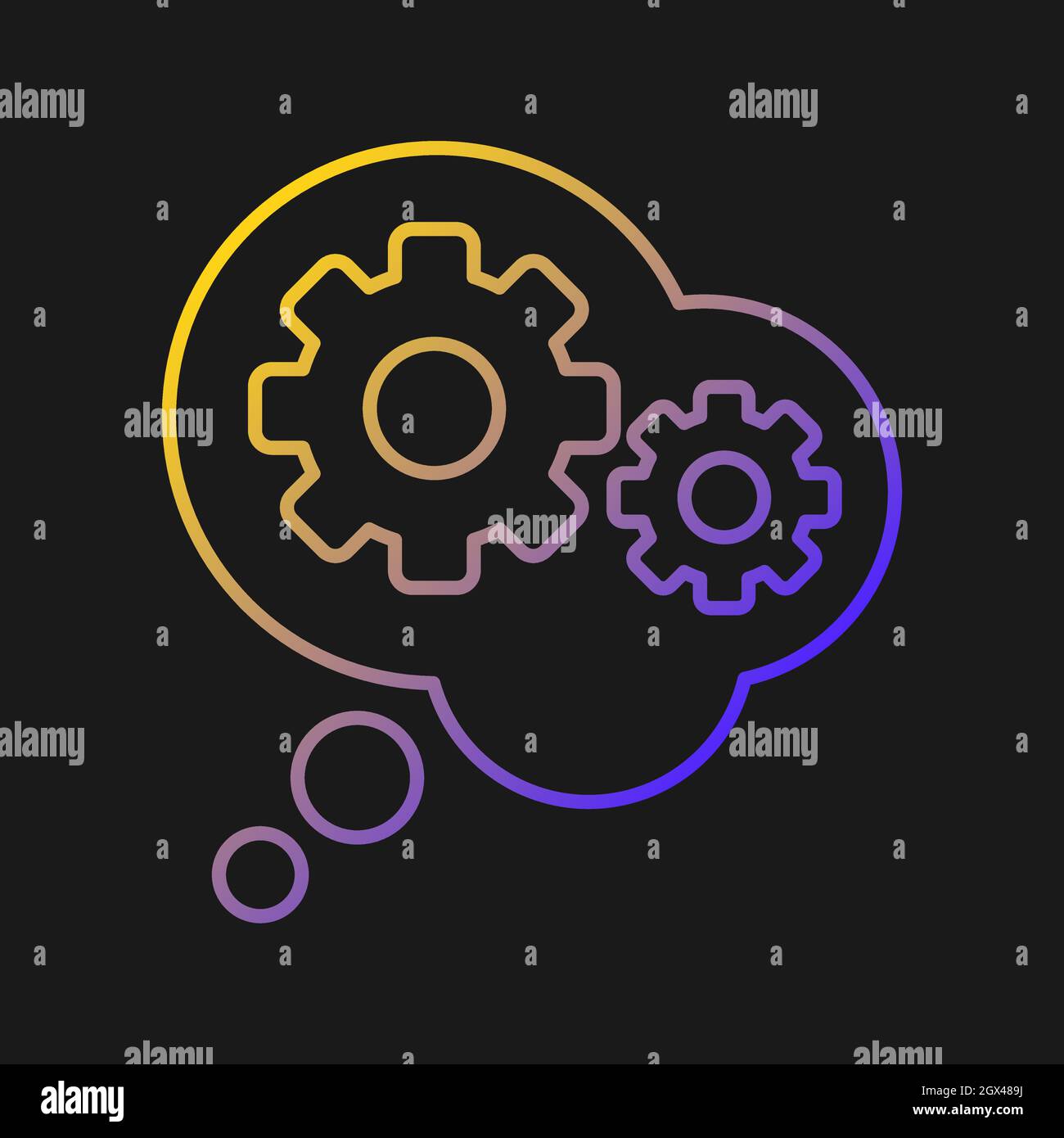 Reasoning vector icon for dark theme Stock Vector Image & Art - Alamy