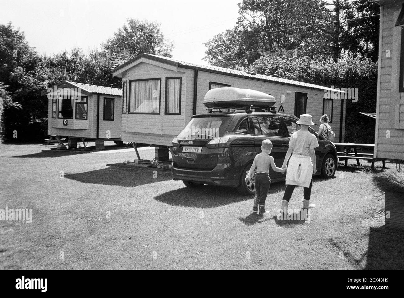 Karrageen campsite, Hope Cove, Devon, England, United Kingdom Stock ...