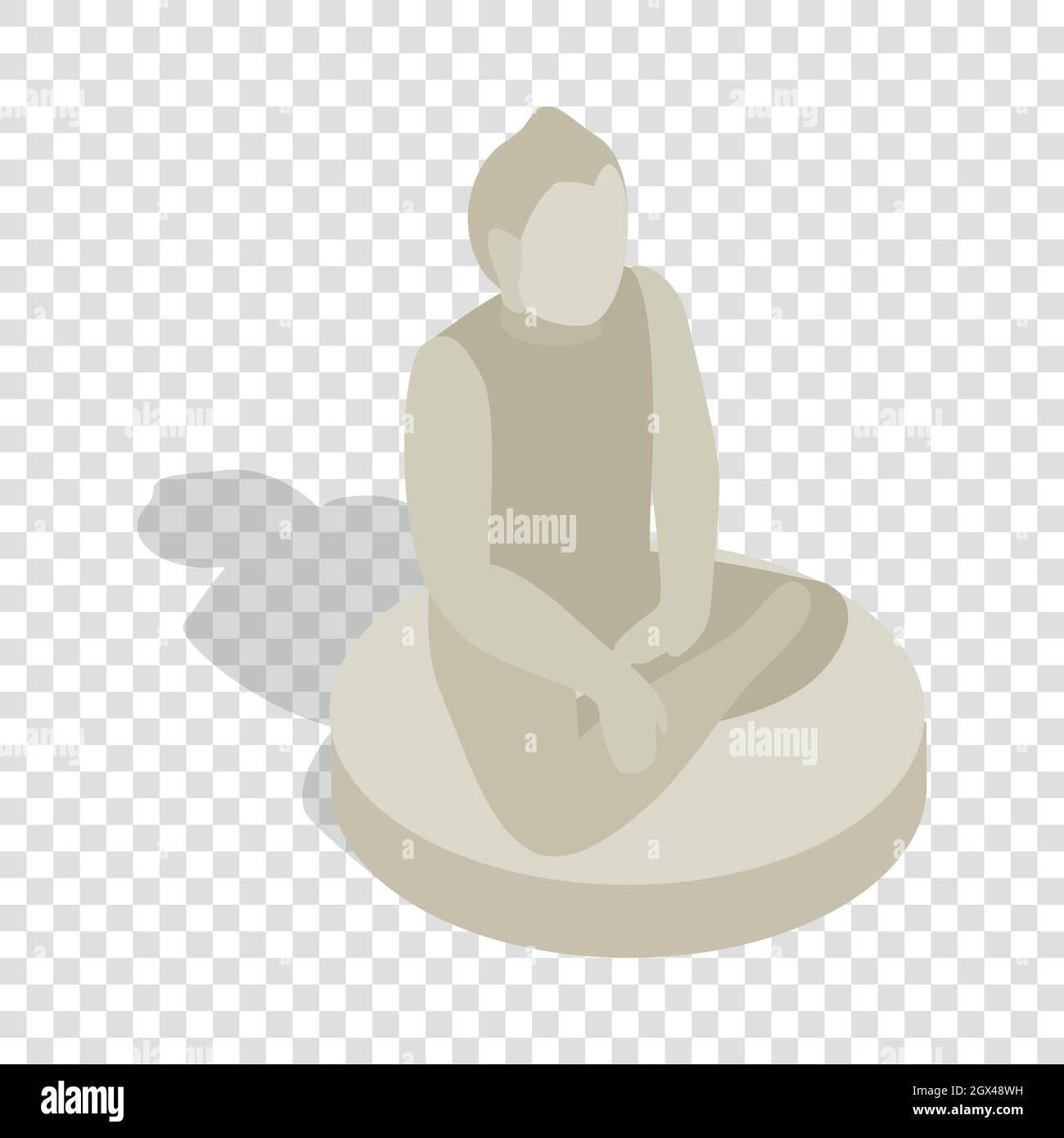 Statue of Buddha isometric icon Stock Vector Image & Art - Alamy