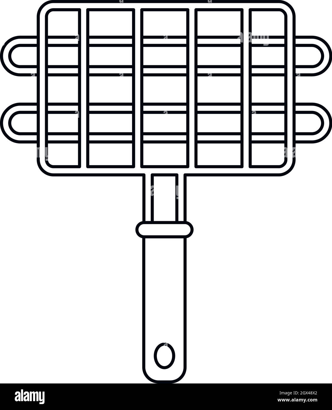 Black barbecue grill steak line hi-res stock photography and images - Alamy