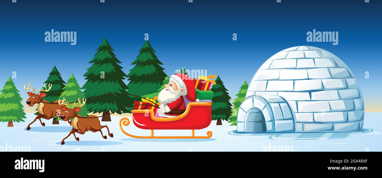 Winter scene concept snow Stock Vector Images - Alamy