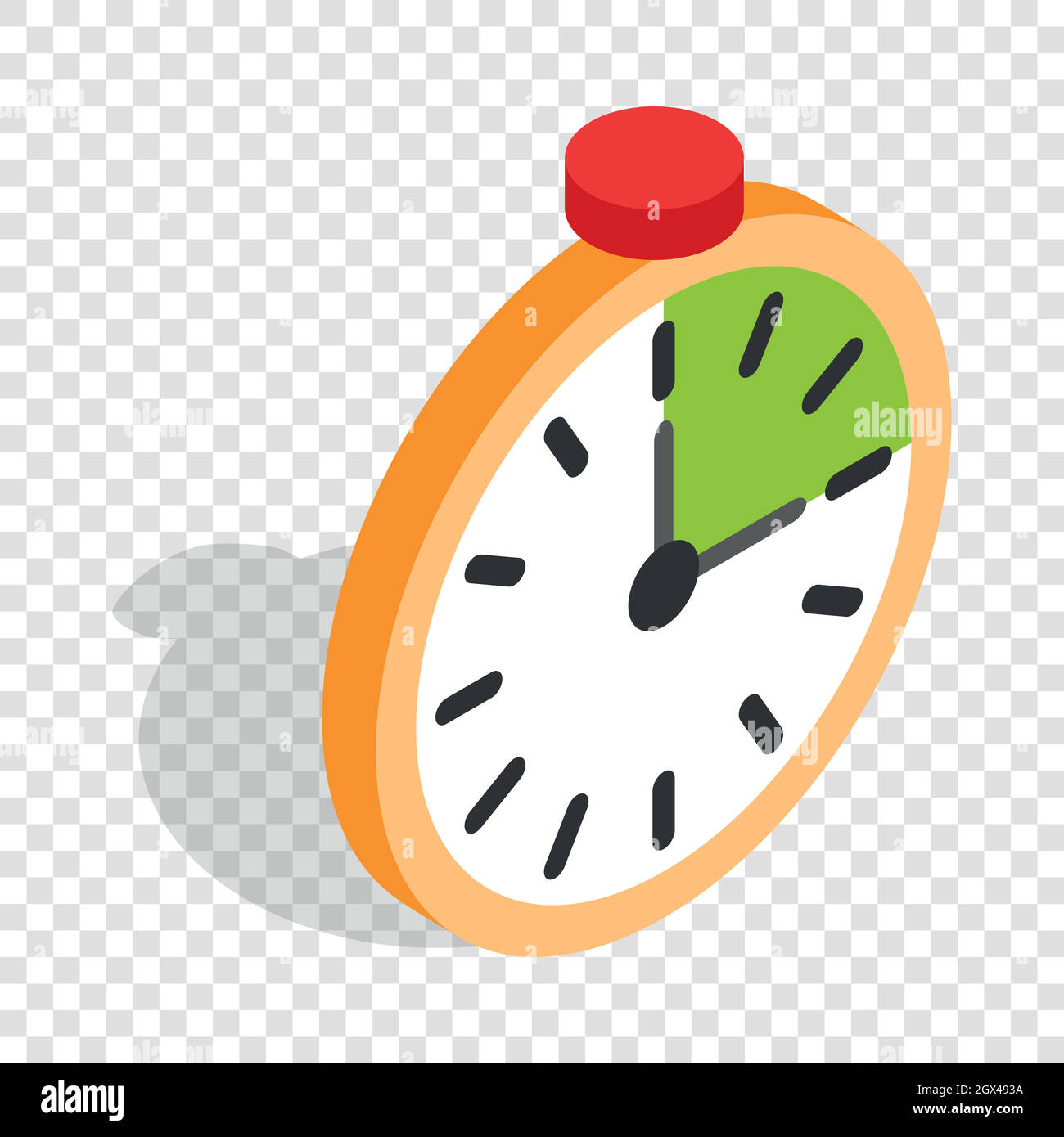 Alarm clock isometric icon Stock Vector Image & Art - Alamy