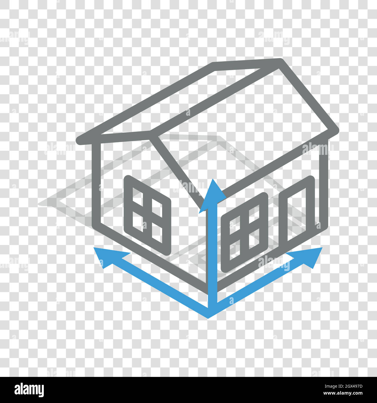 House drawing isometric icon Stock Vector Image & Art - Alamy