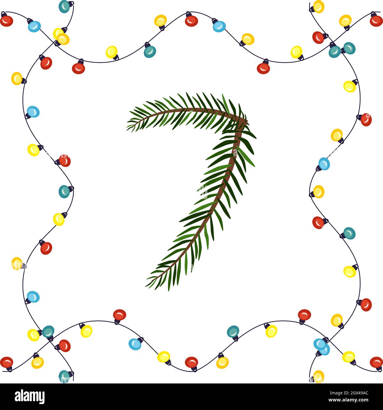 Seven happy new year Stock Vector Images - Alamy