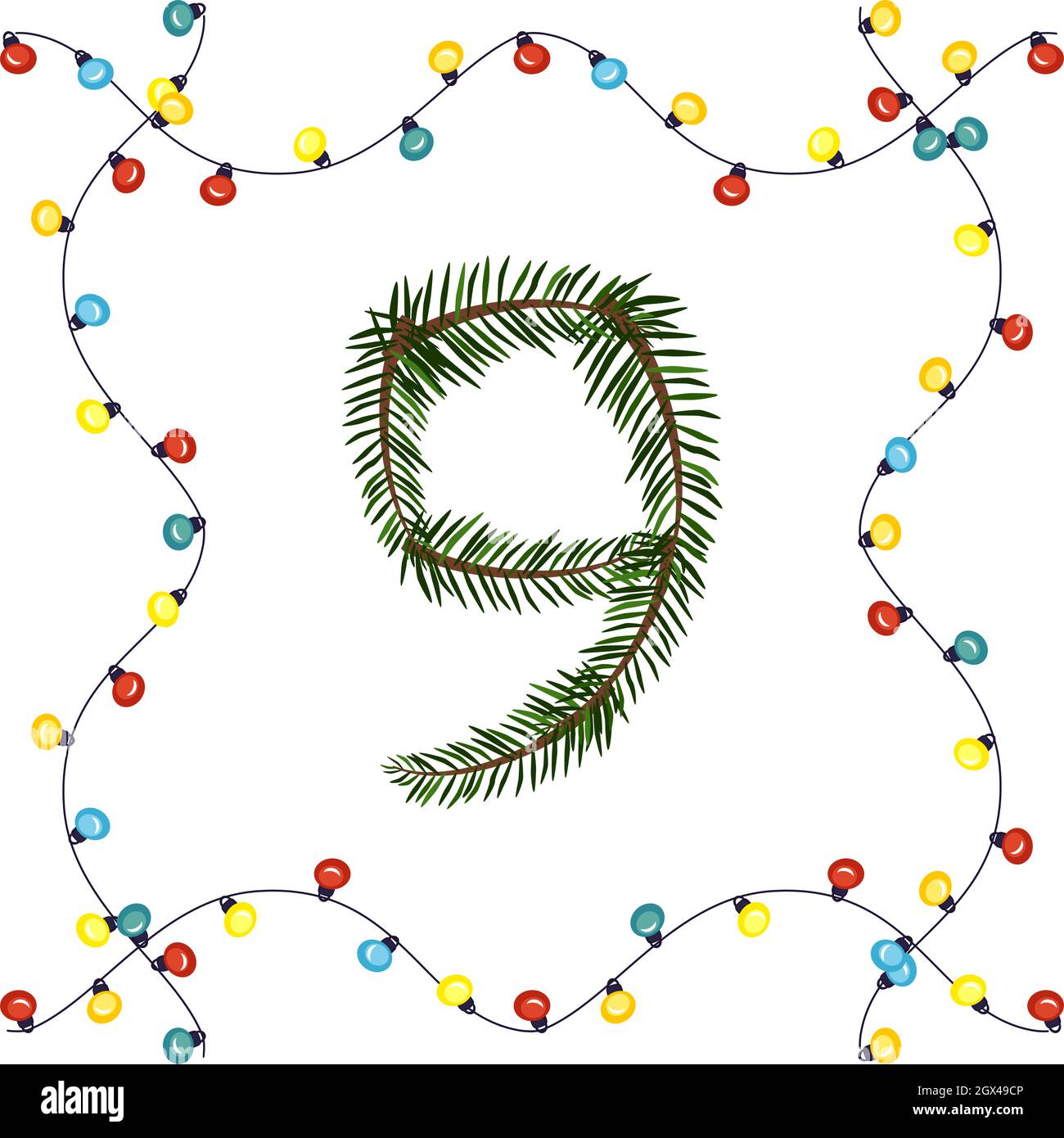 Number nine Stock Vector Images - Alamy