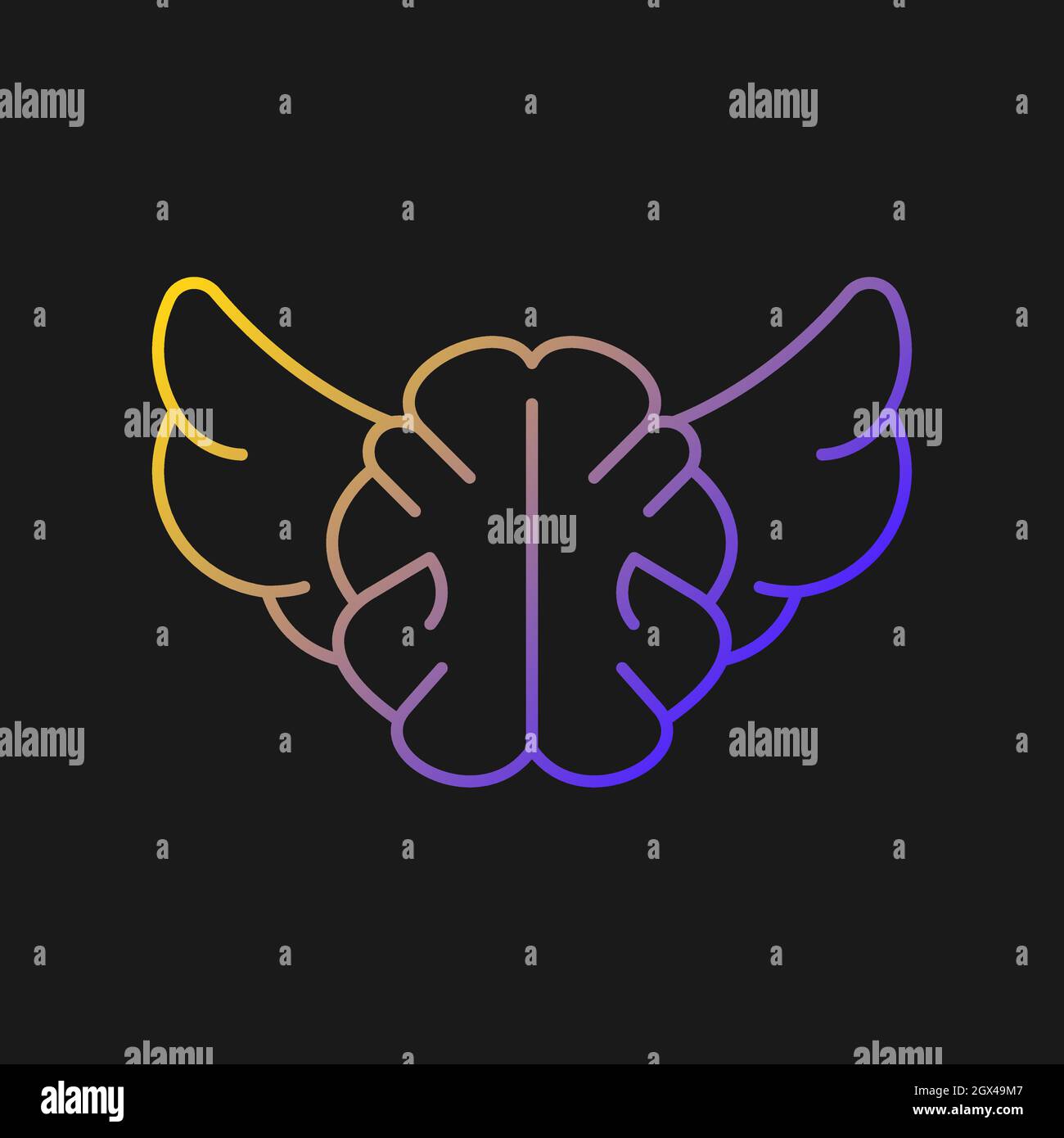 Independent thinking vector icon for dark theme Stock Vector Image ...