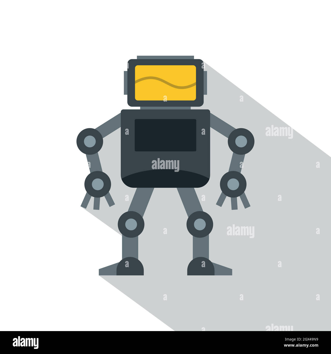 Artificial intelligence monitor icon Stock Vector Images - Alamy