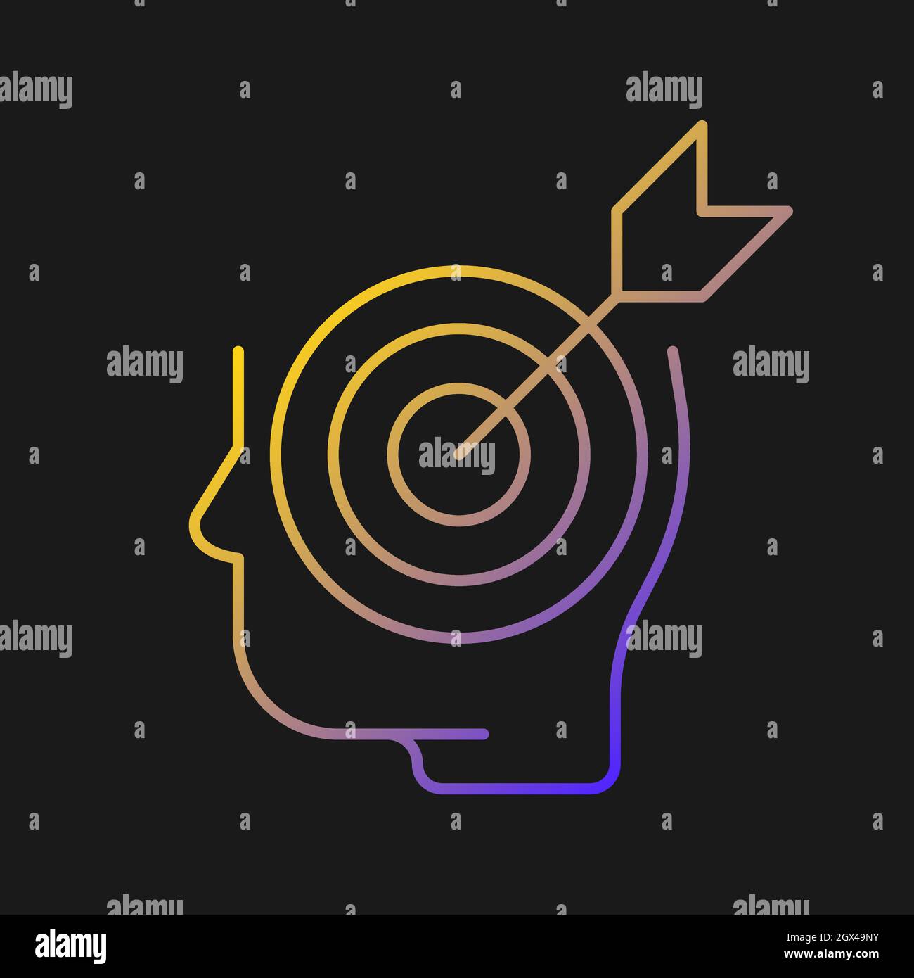 Precise knowledge vector icon for dark theme Stock Vector Image & Art ...