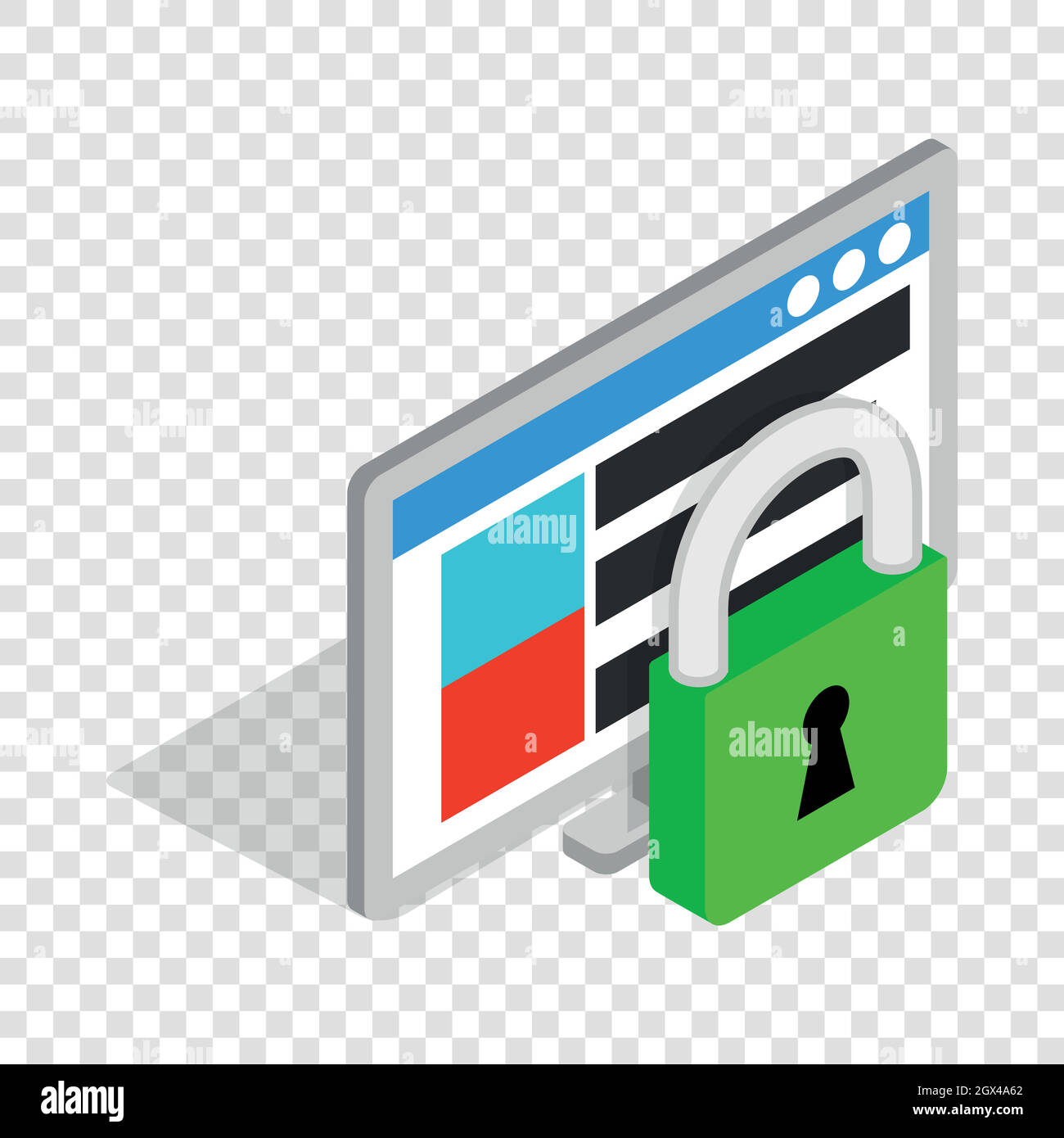 Data padlock Stock Vector Images - Alamy