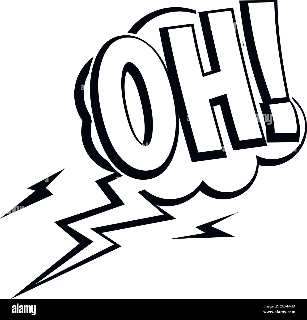 Black speech bubble like Stock Vector Images - Alamy