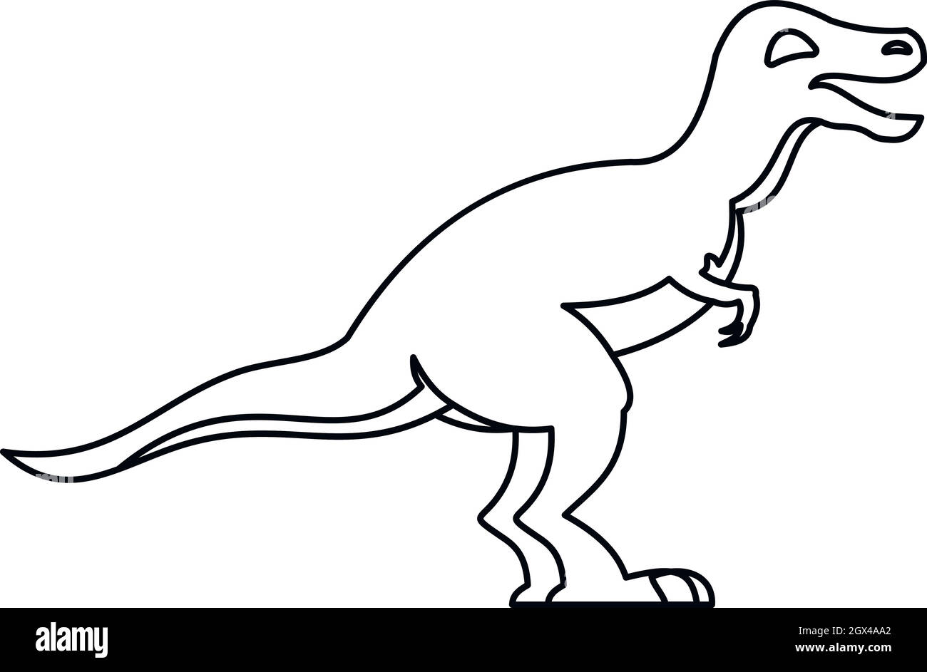 Theropod icon, outline style Stock Vector Image & Art - Alamy