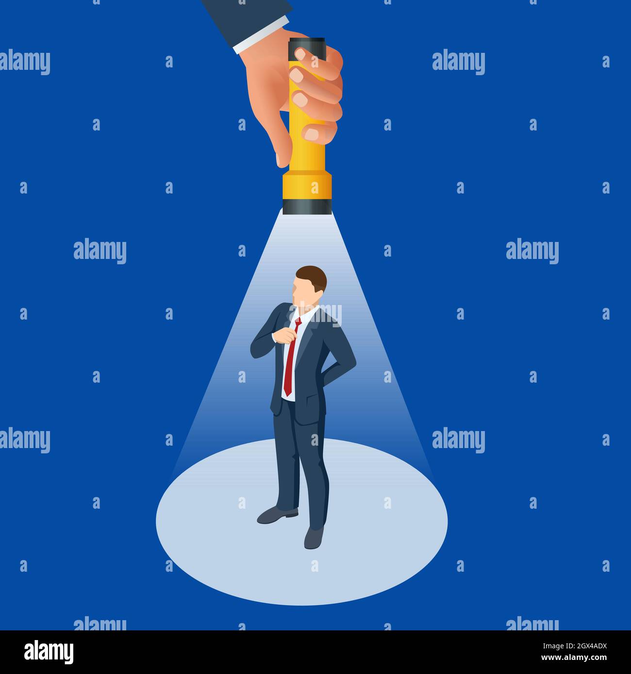 Isometric new business direction concept. Business idea lightbulb or ...