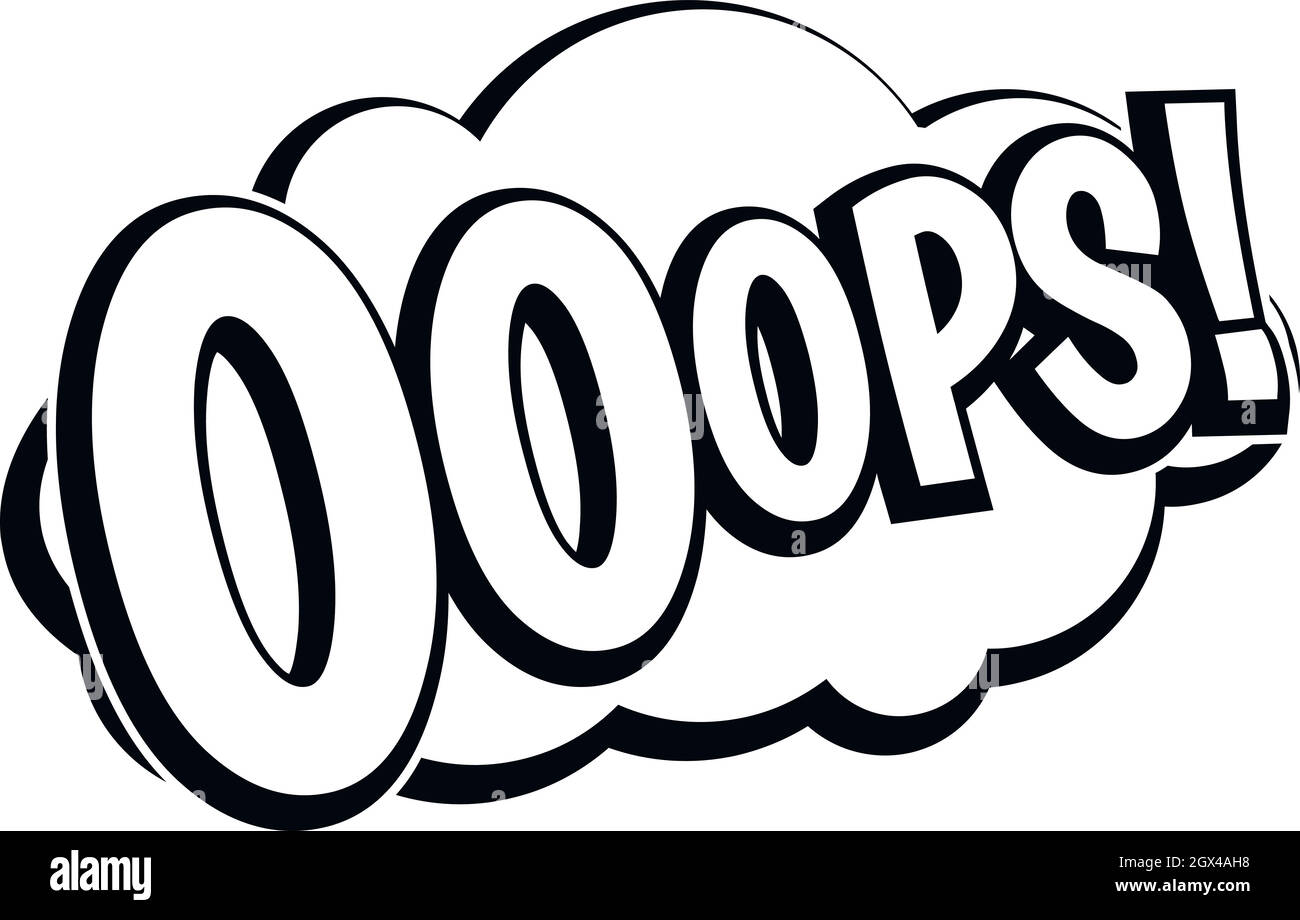 Ooops comic book explosion hi-res stock photography and images - Alamy