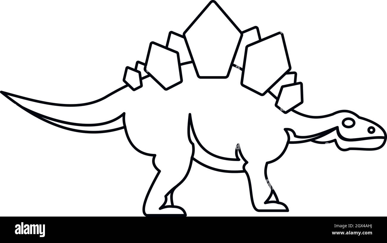 Stegosaurus dinosaur fossil Cut Out Stock Images & Pictures - Alamy