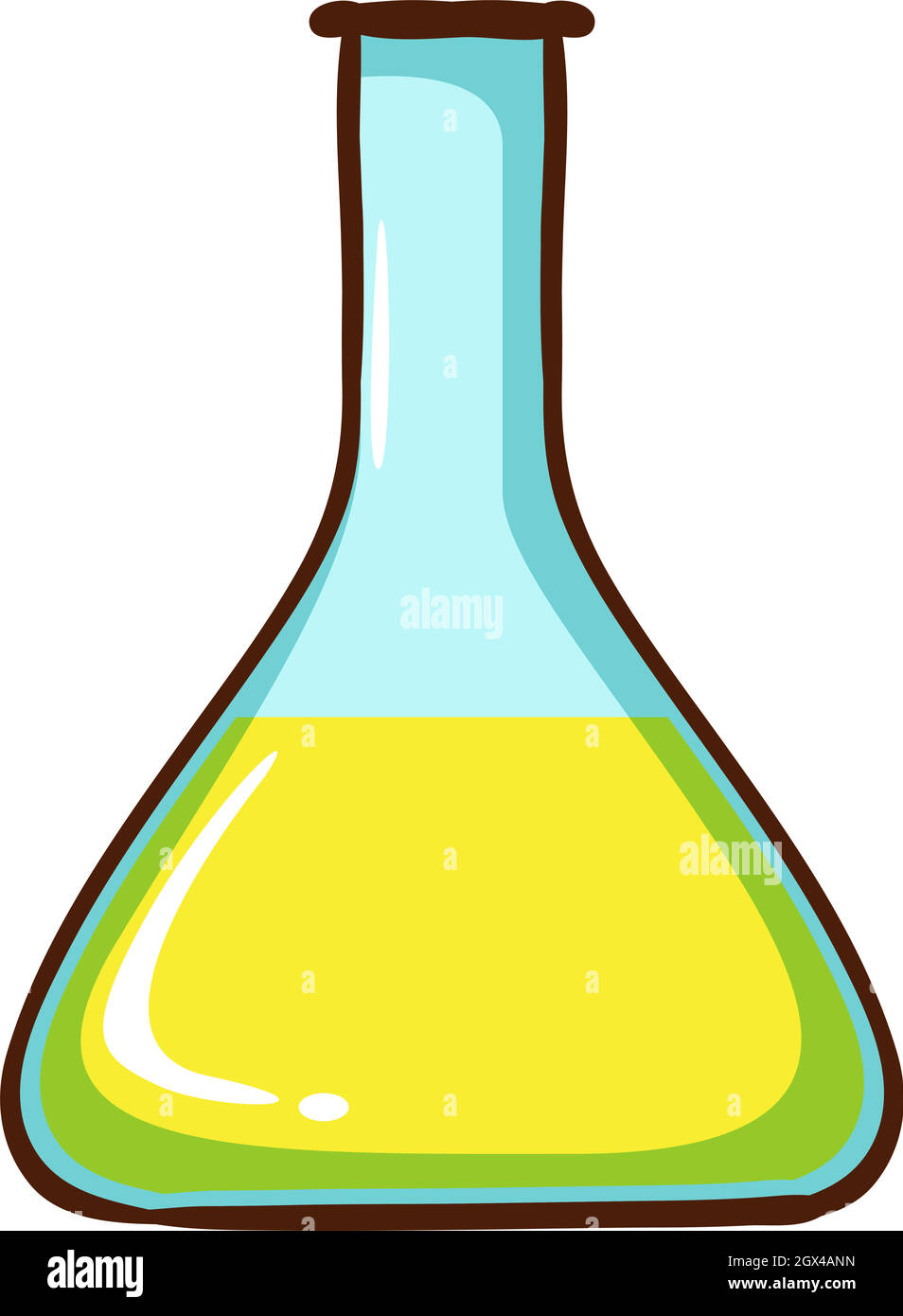 A simple coloured sketch of a lab glassware Stock Vector Image & Art ...