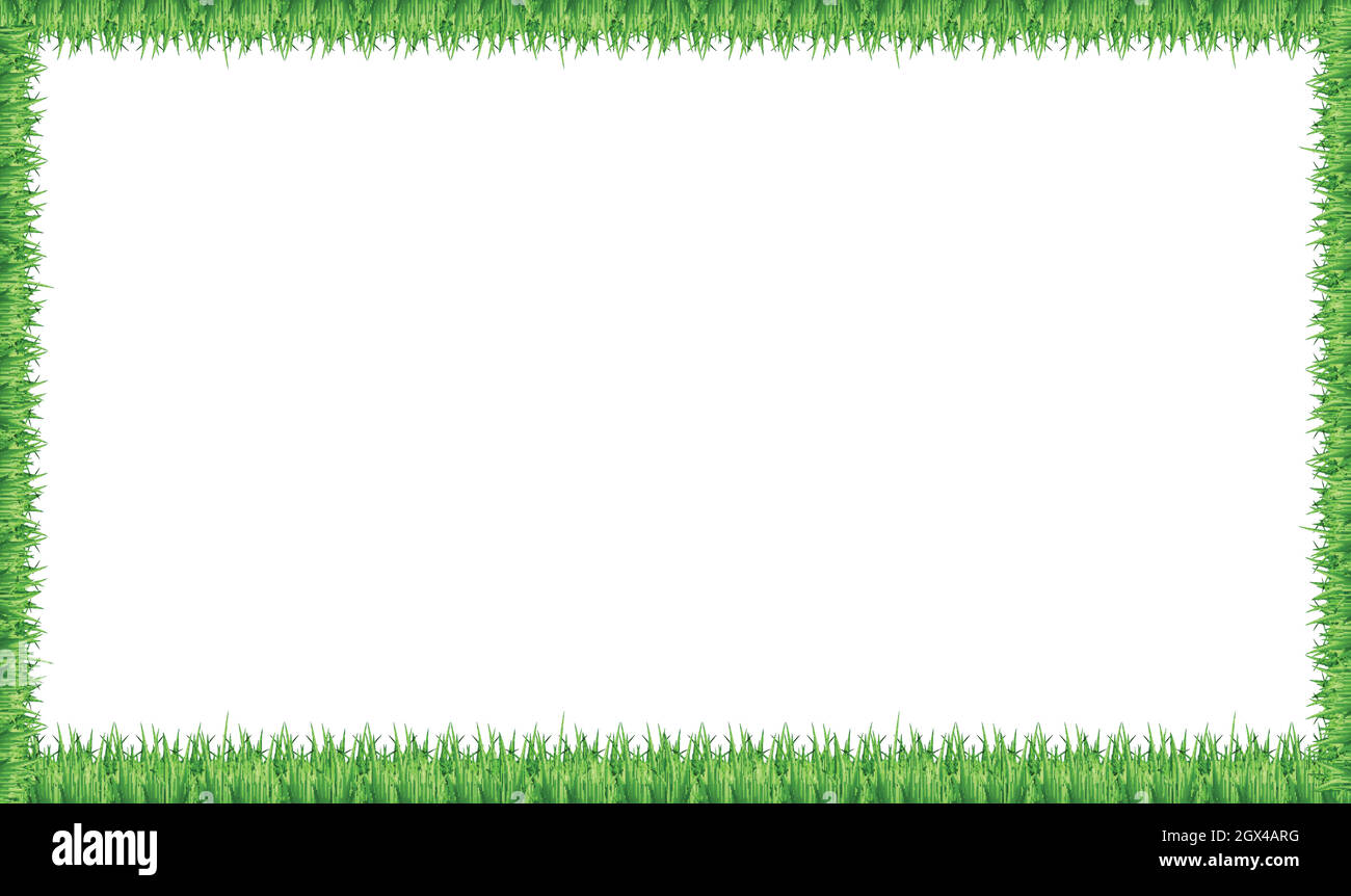 A green grass frame Stock Vector Image & Art - Alamy