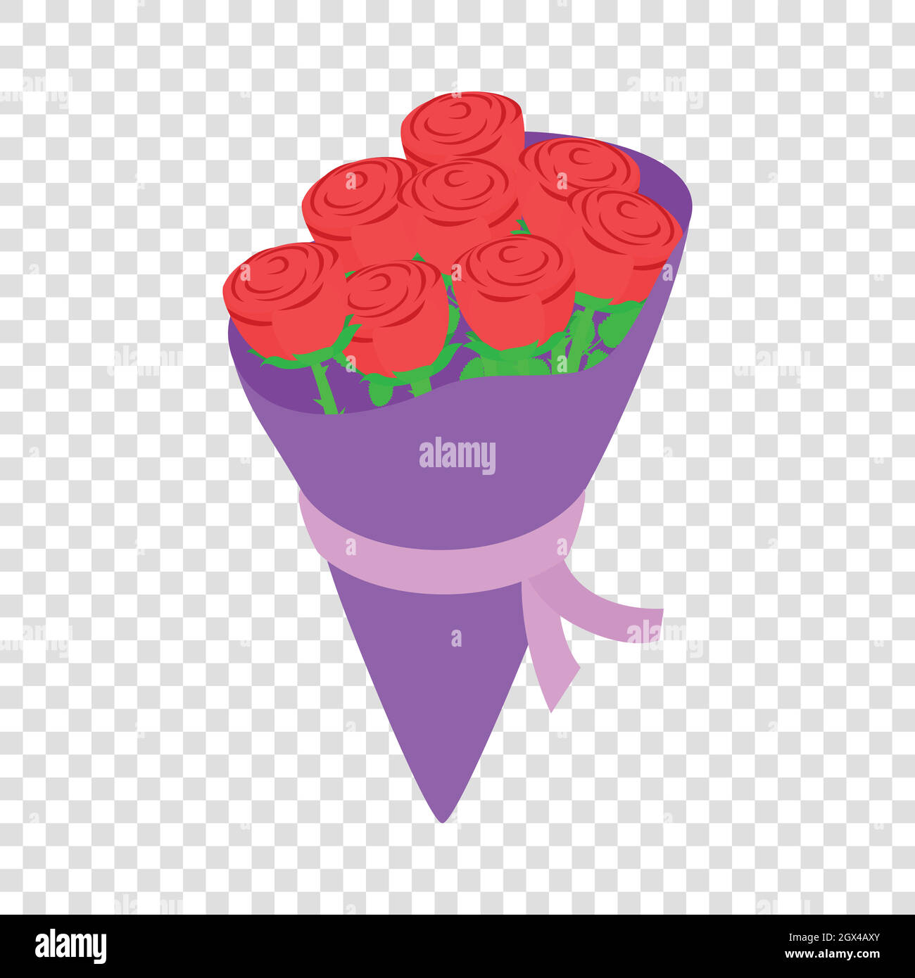 Red white roses valentine Stock Vector Images - Alamy
