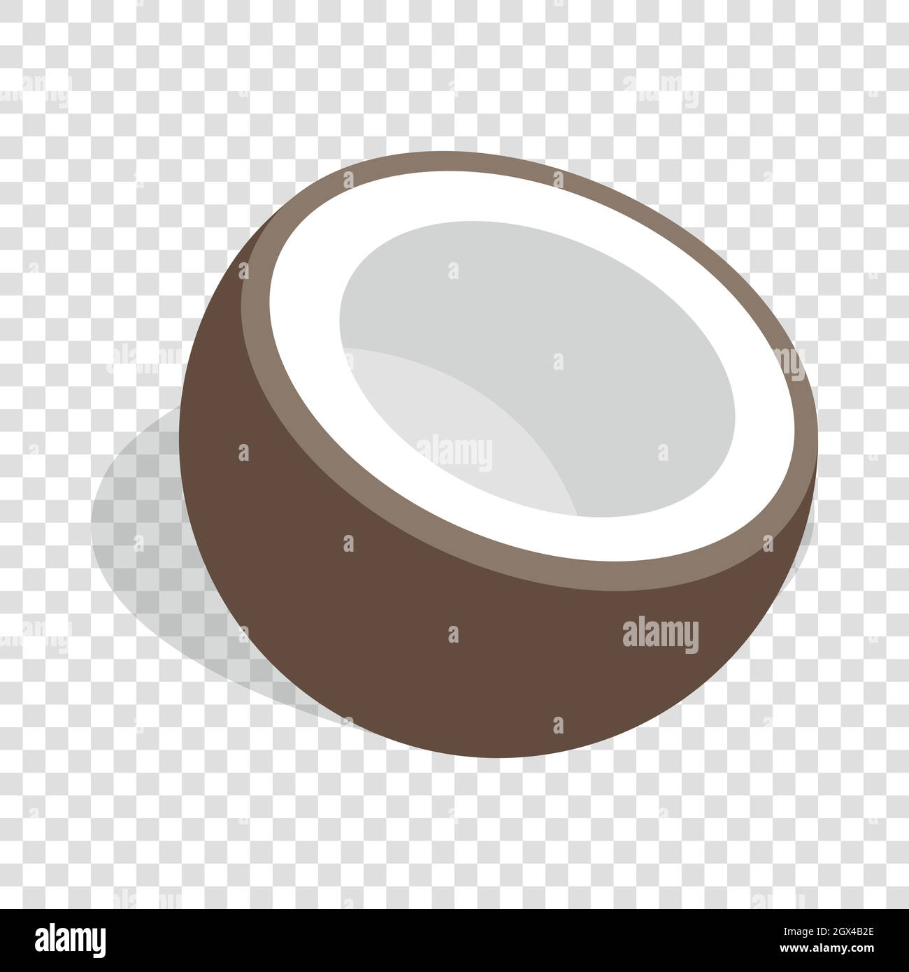 Delicious piece sweet coconut Stock Vector Images - Alamy