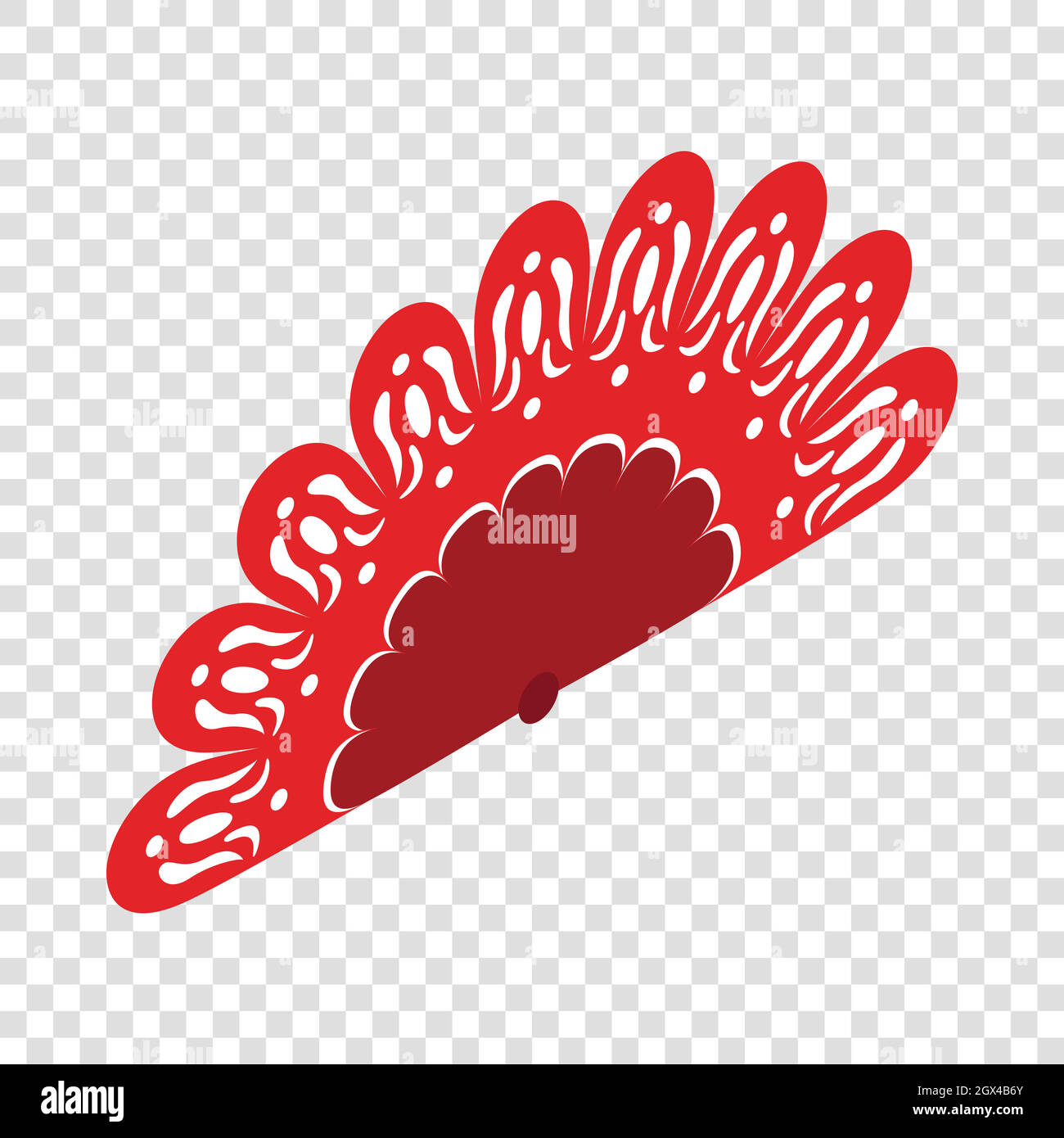 Red fan isometric icon Stock Vector Image & Art - Alamy
