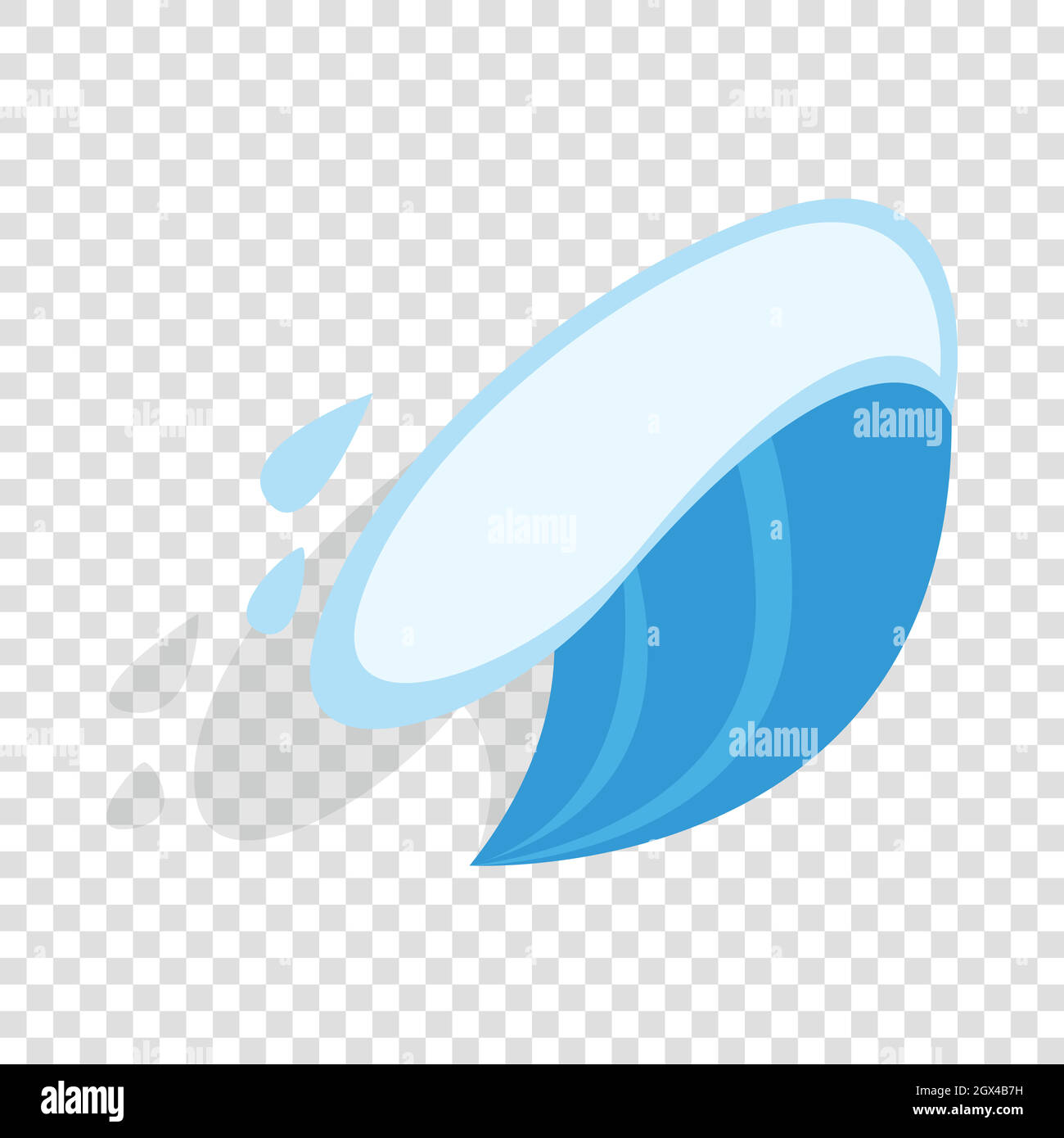 Ocean wave isometric icon Stock Vector Image & Art - Alamy