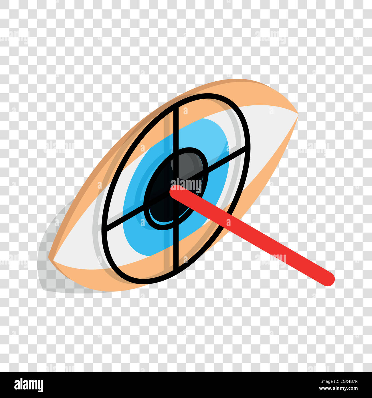 Check pupil of eye isometric icon Stock Vector Image & Art - Alamy