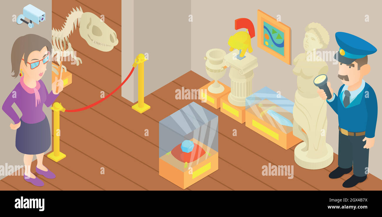 Cartoon exhibit Stock Vector Images - Alamy