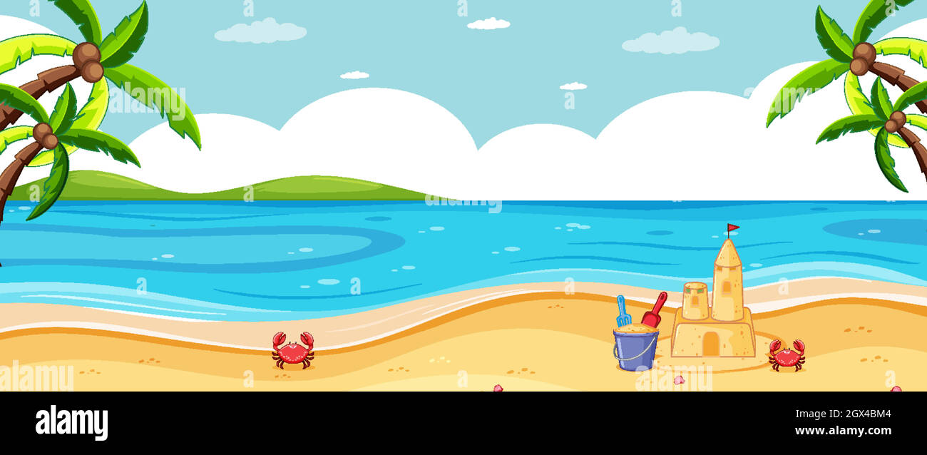 Beach wood background Stock Vector Images - Alamy