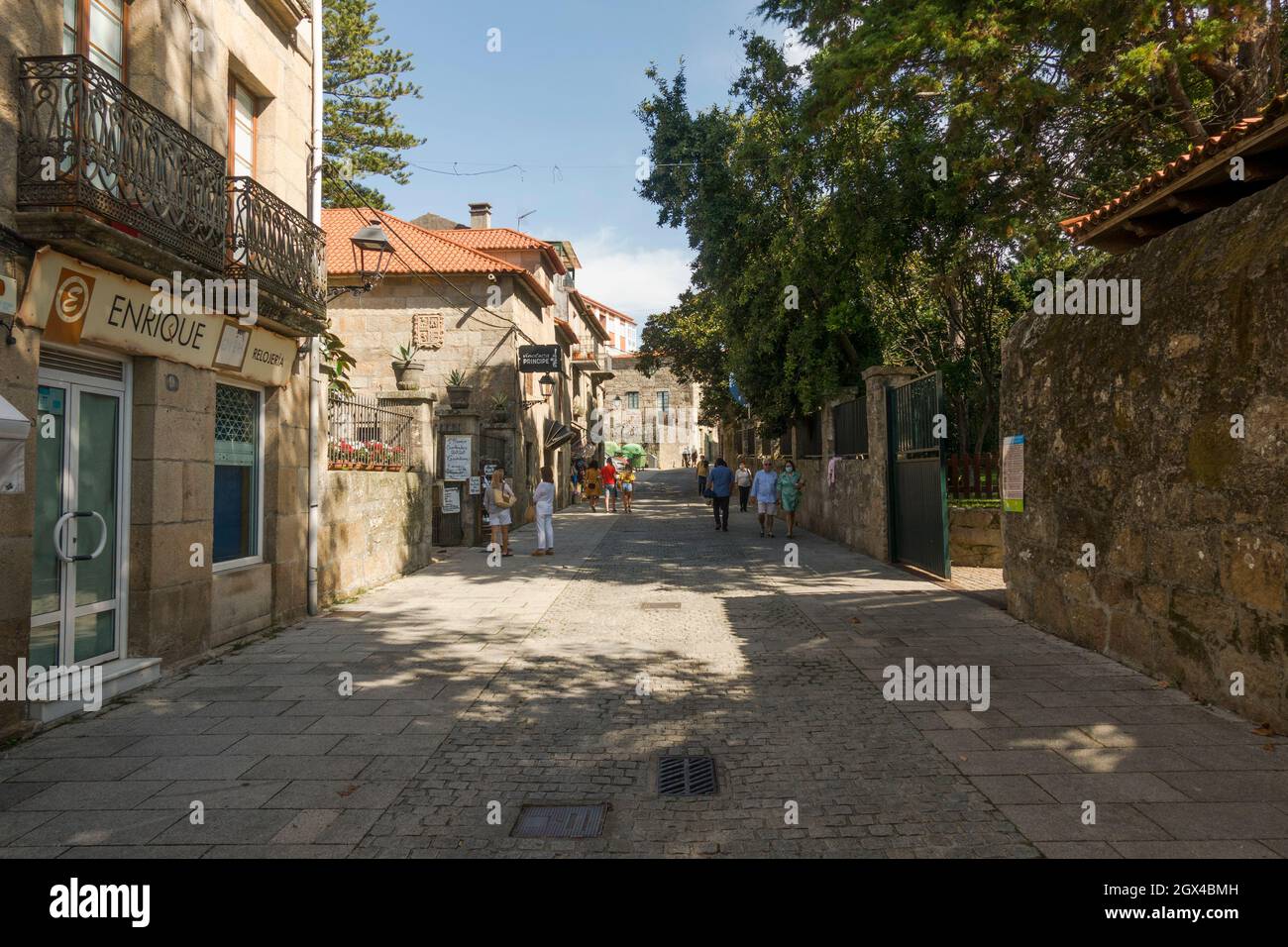 Cambados Spain. Old historic city centre. province of Pontevedra ...