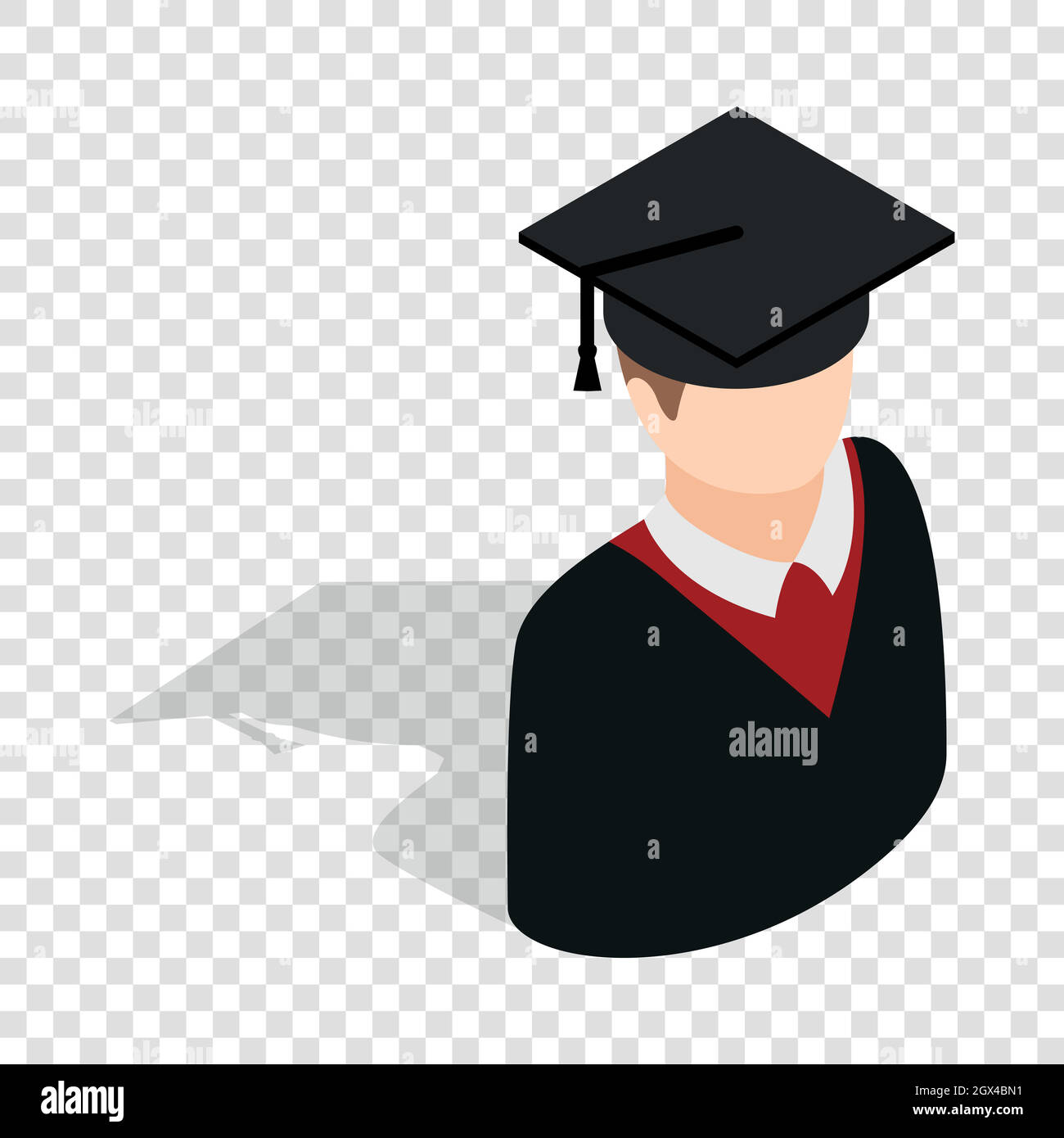 Graduate student in mortar Stock Vector Images - Alamy