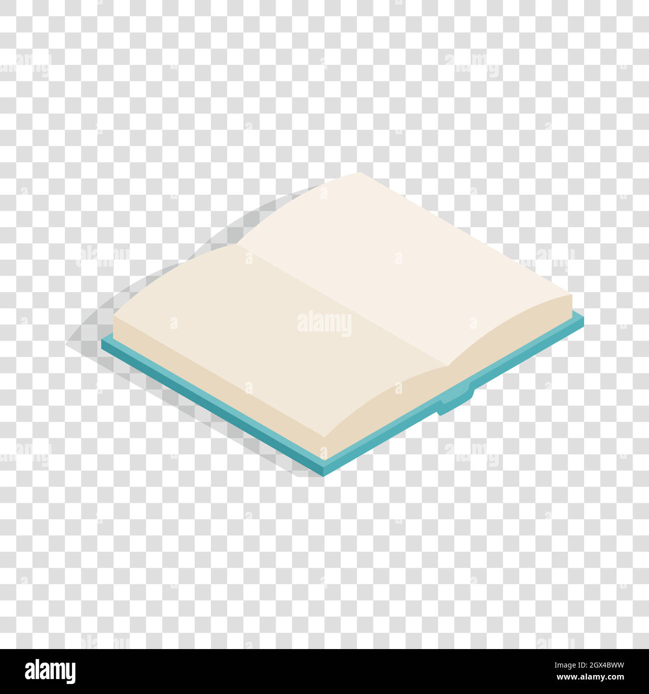 Open book isometric icon Stock Vector Image & Art - Alamy