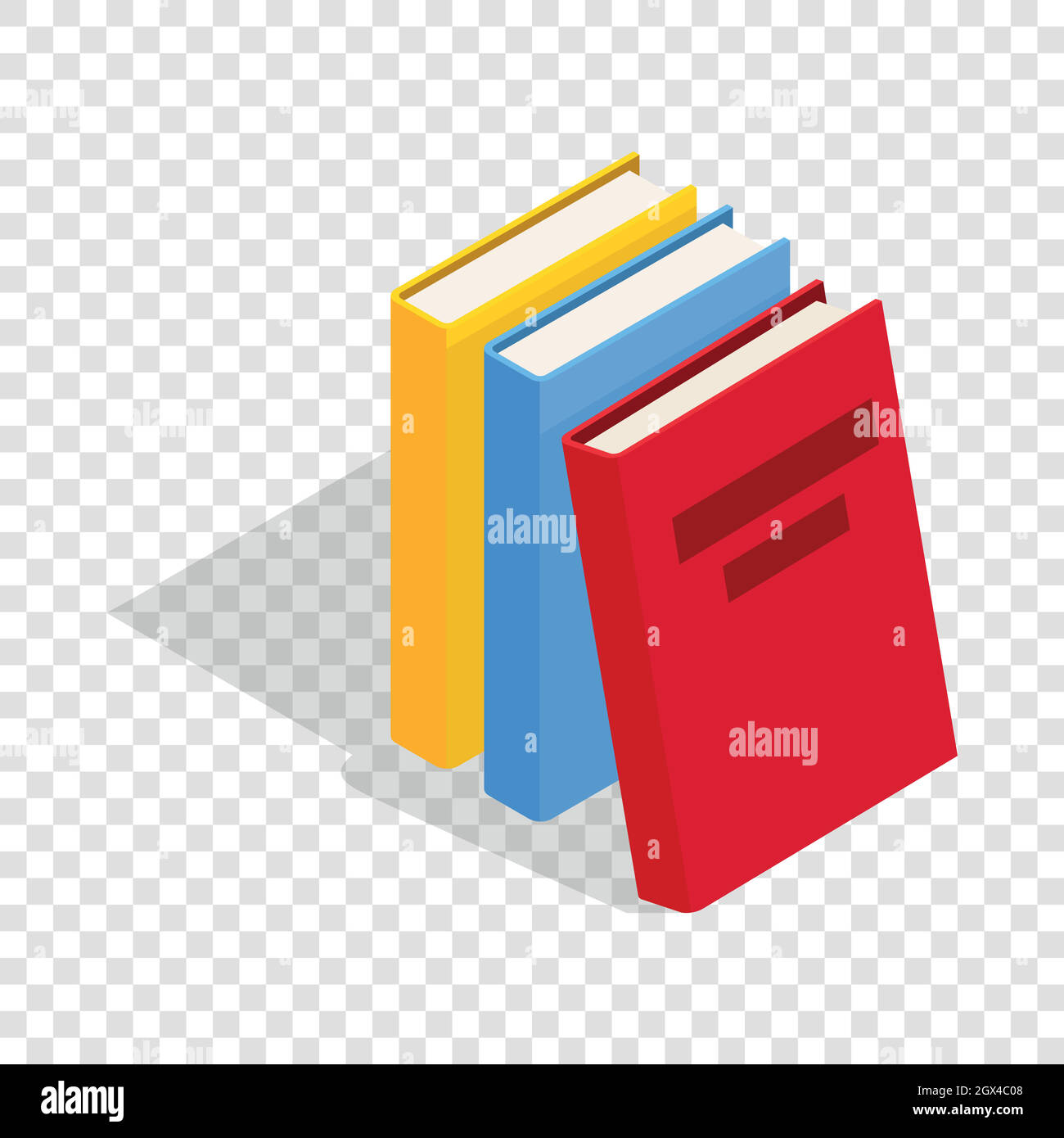 Three books isometric icon Stock Vector Image & Art - Alamy
