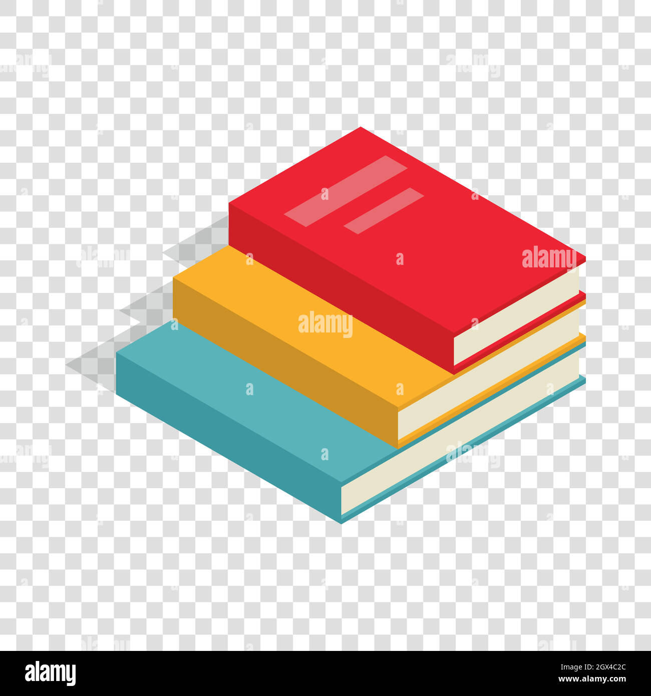 Stack of books isometric icon Stock Vector Image & Art - Alamy