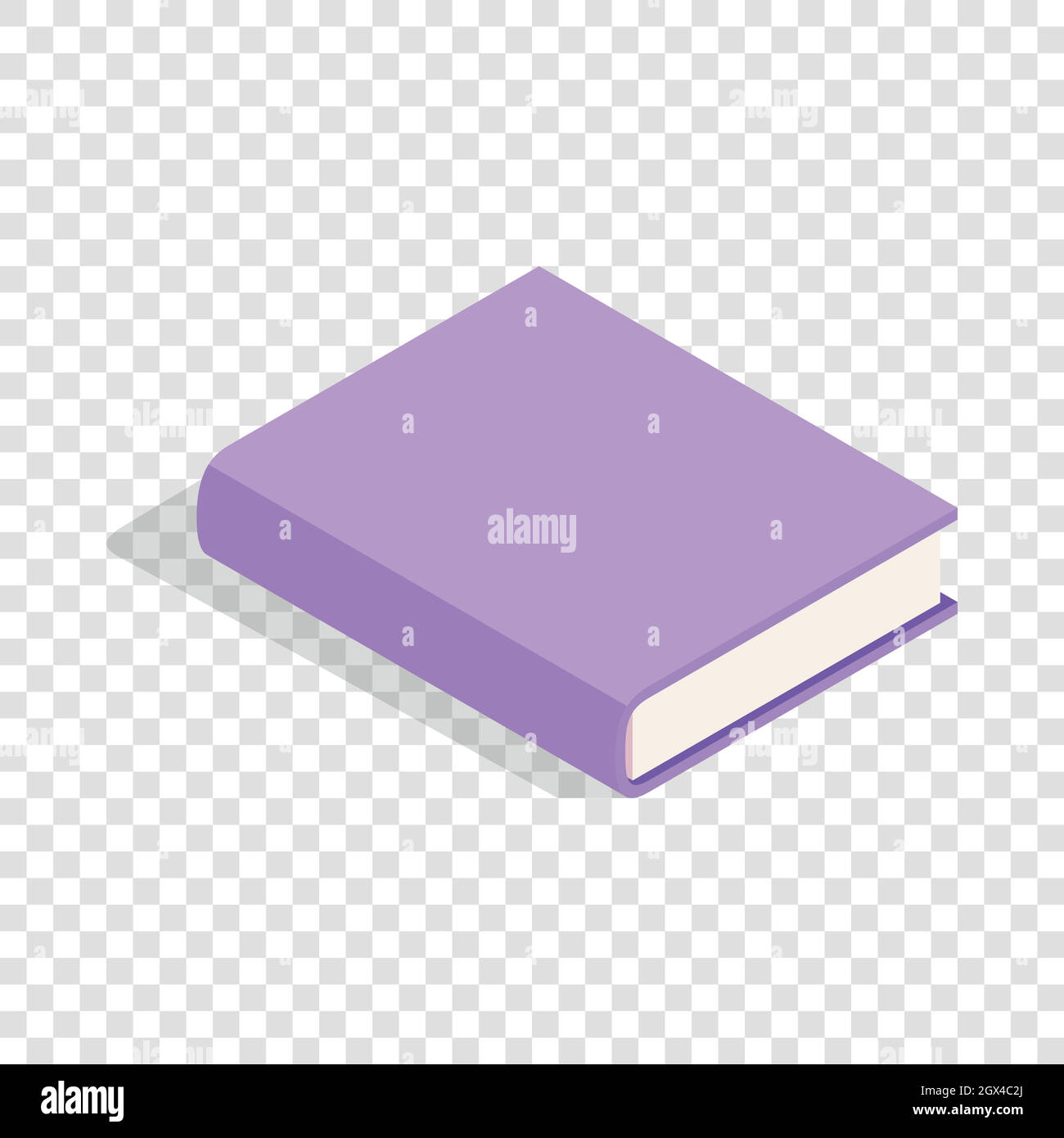 Purple book isometric icon Stock Vector Image & Art - Alamy