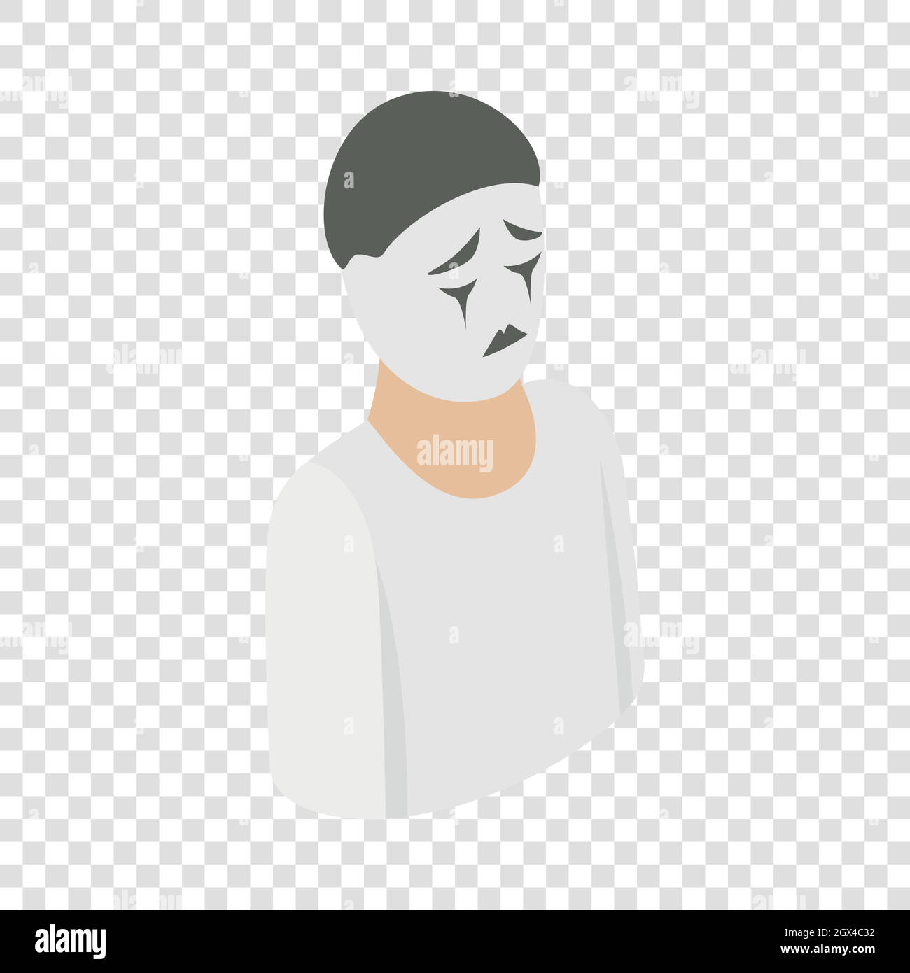 Mime artist white face paint hi-res stock photography and images - Alamy