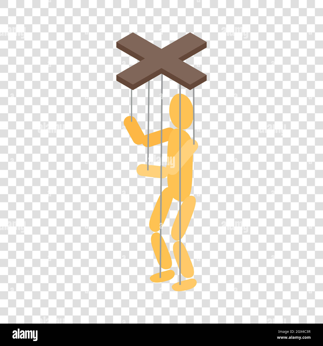 Puppet isometric icon Stock Vector Image & Art - Alamy