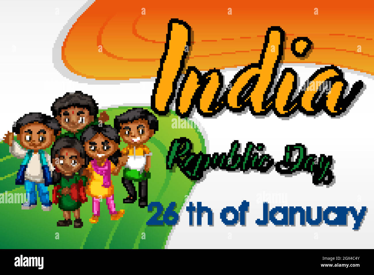 Public holiday poster design with happy kids Stock Vector Image & Art ...