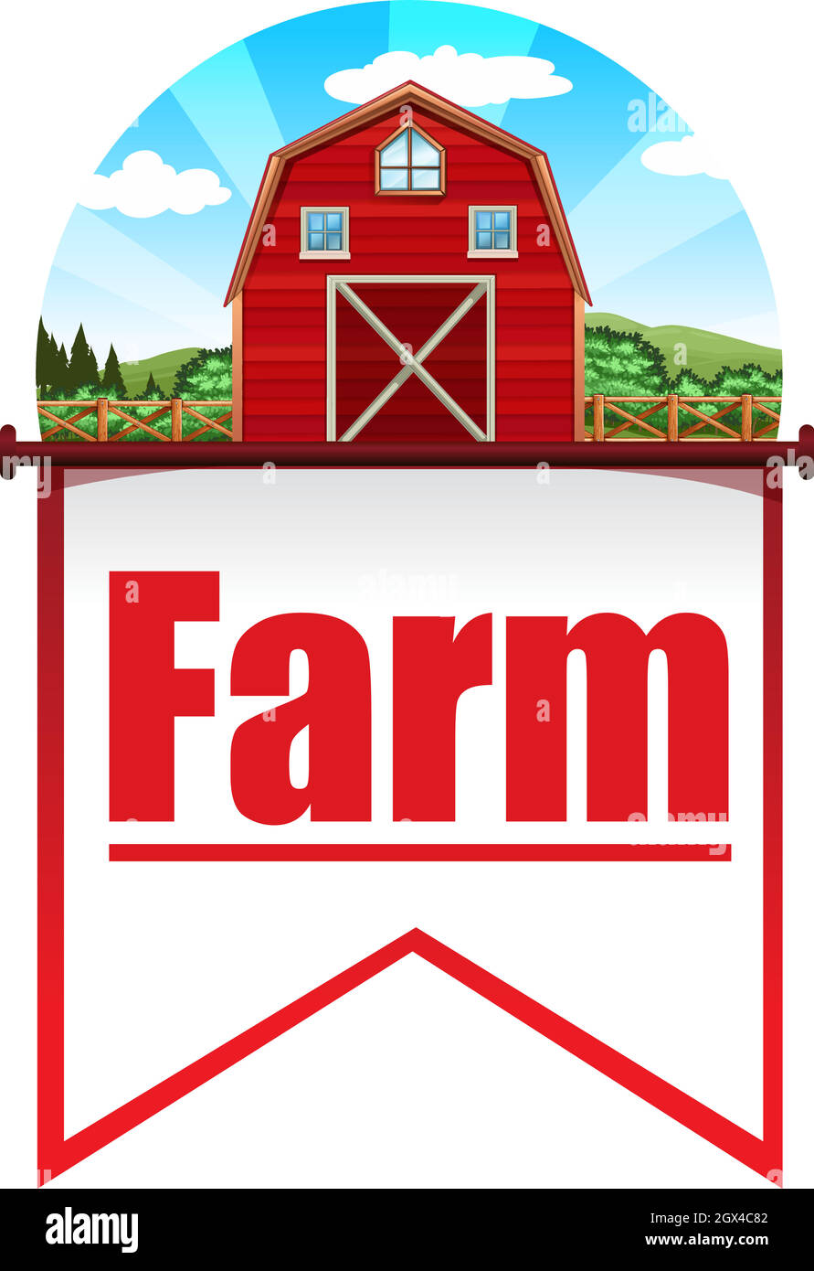 Flag on barn Stock Vector Images - Alamy
