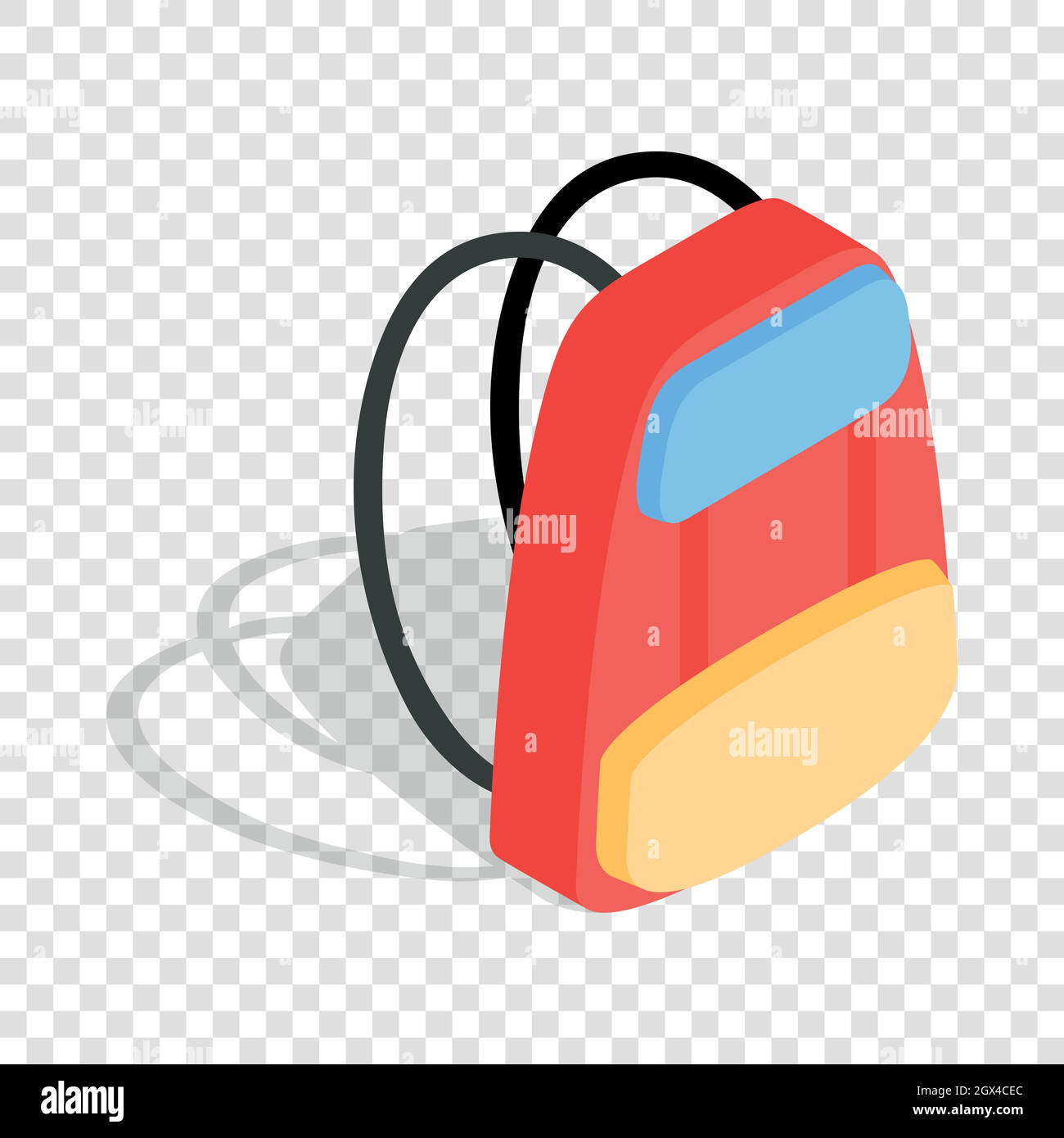 School backpack isometric icon Stock Vector Image & Art - Alamy