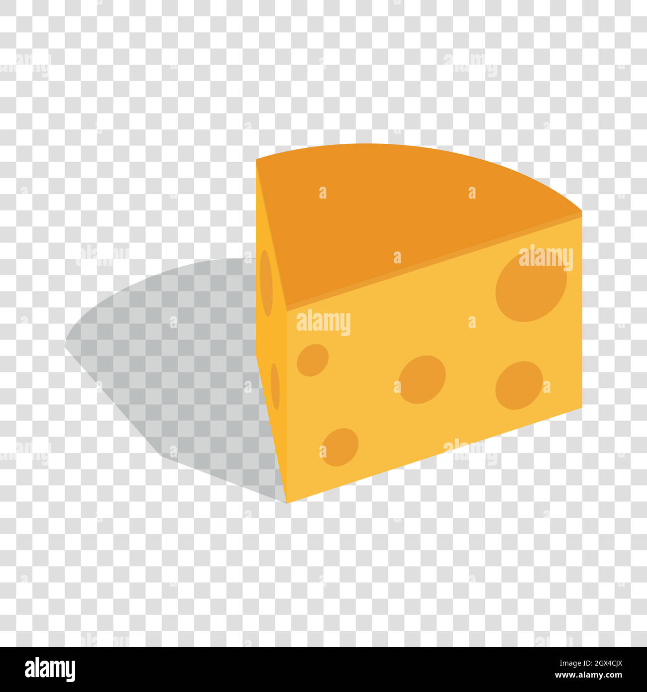 Cheese vector icon piece Stock Vector Images - Alamy