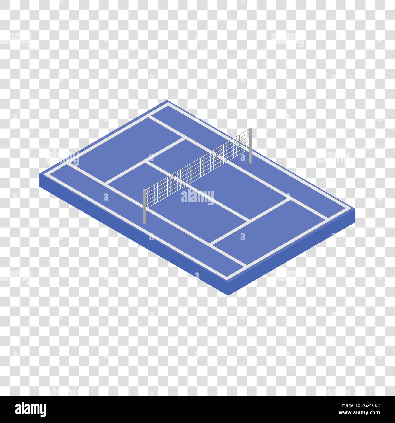 Tennis court isometric icon Stock Vector Image & Art - Alamy