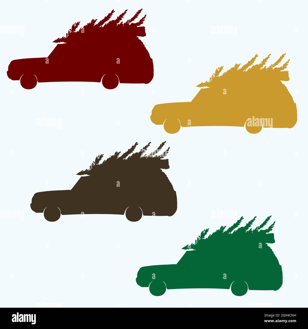 Christmas Vacation Tree On Car