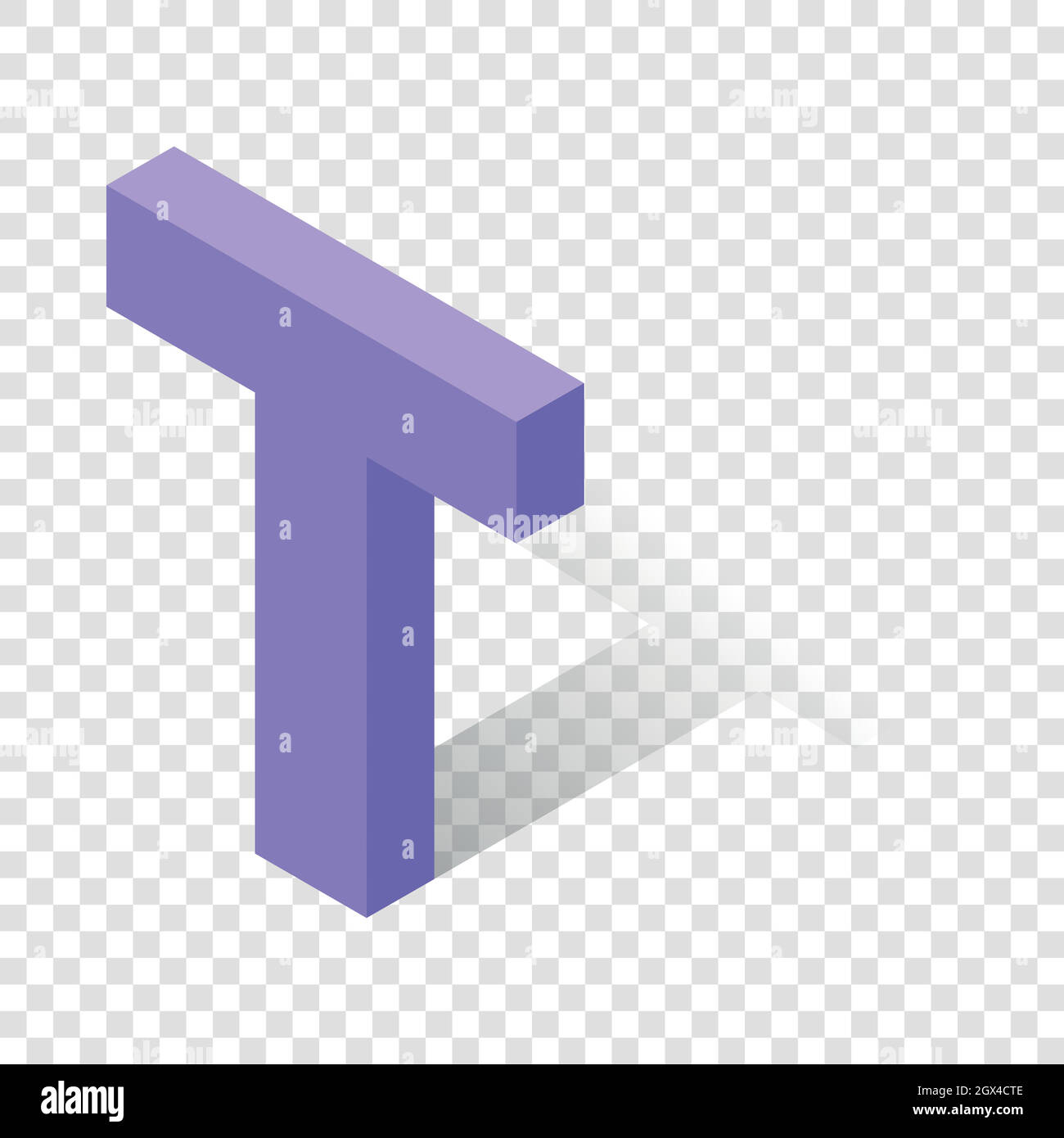 T shadow Stock Vector Images - Alamy