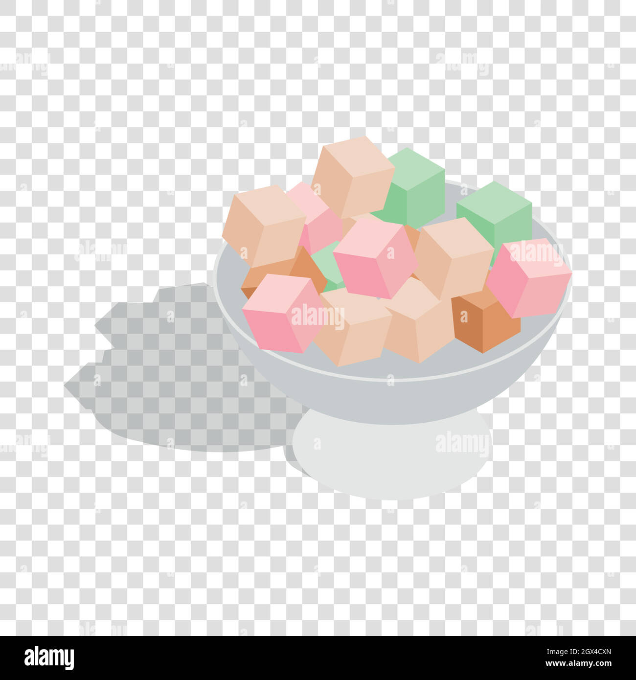 Turkish delight isometric icon Stock Vector Image & Art - Alamy