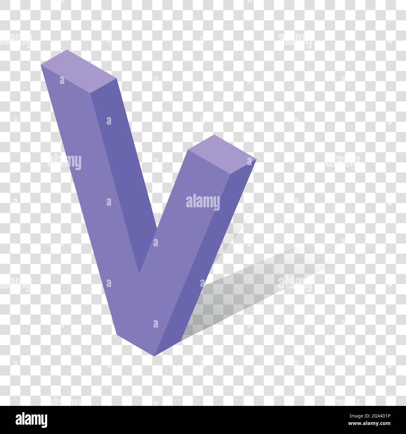Letter v 3d Stock Vector Images - Alamy